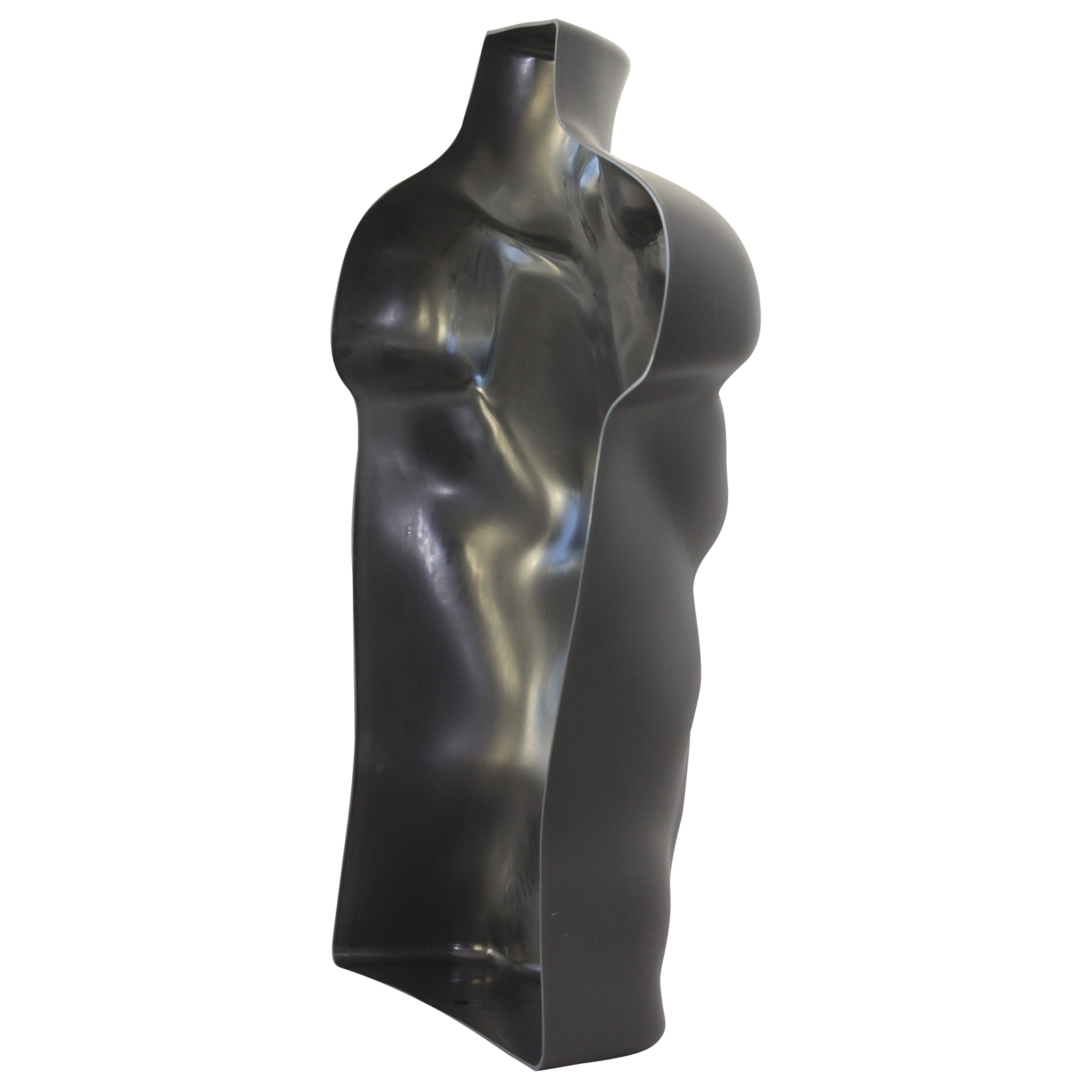 Three Quarter 3/4 Male Hanging Mannequin Half Body Form Bust Shop Display Black - Weekly Hot Deals