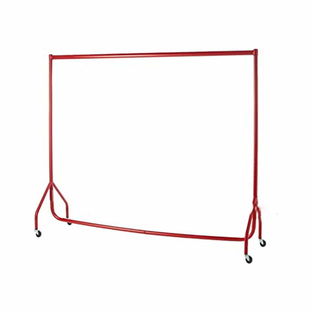 Heavy Duty 4ft Garment Rail Steel White Clothes Rail Hanging Carboot ...