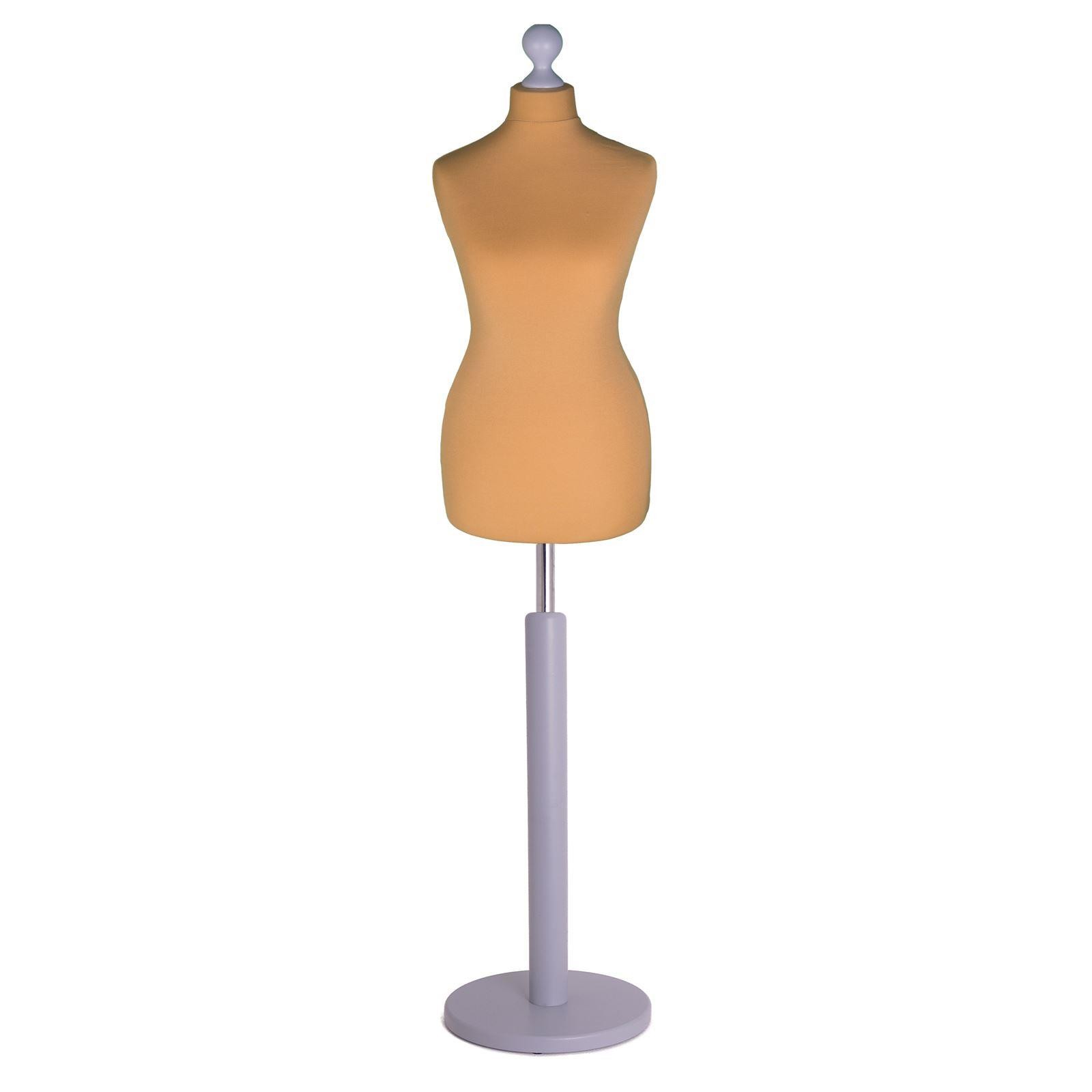 Female Dressmaker Tailor's Dummy Mannequin Bust Size 18/20 On Silver ...