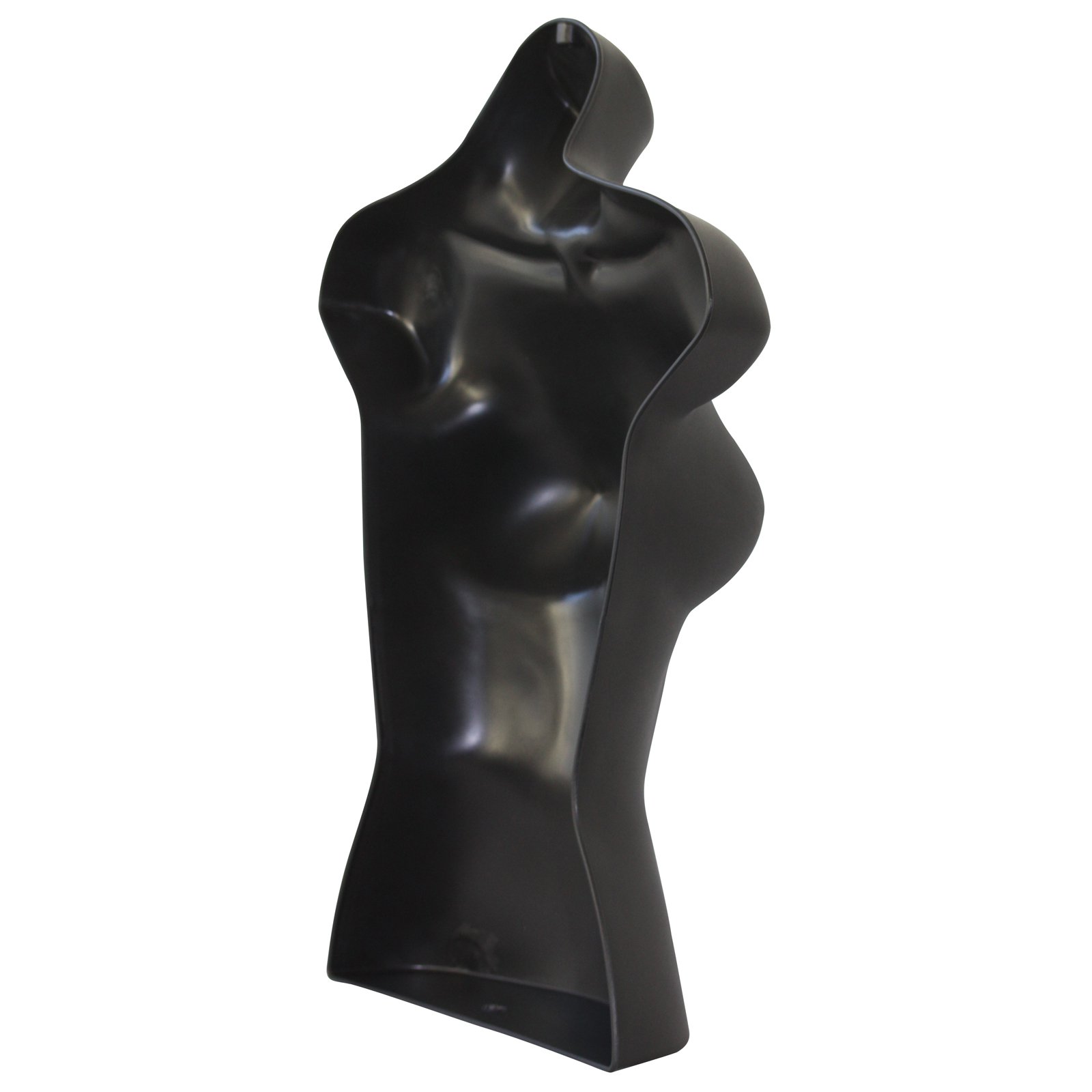 3/4 Hanging Free-Standing Mannequin Female Plastic Body Form Black With ...
