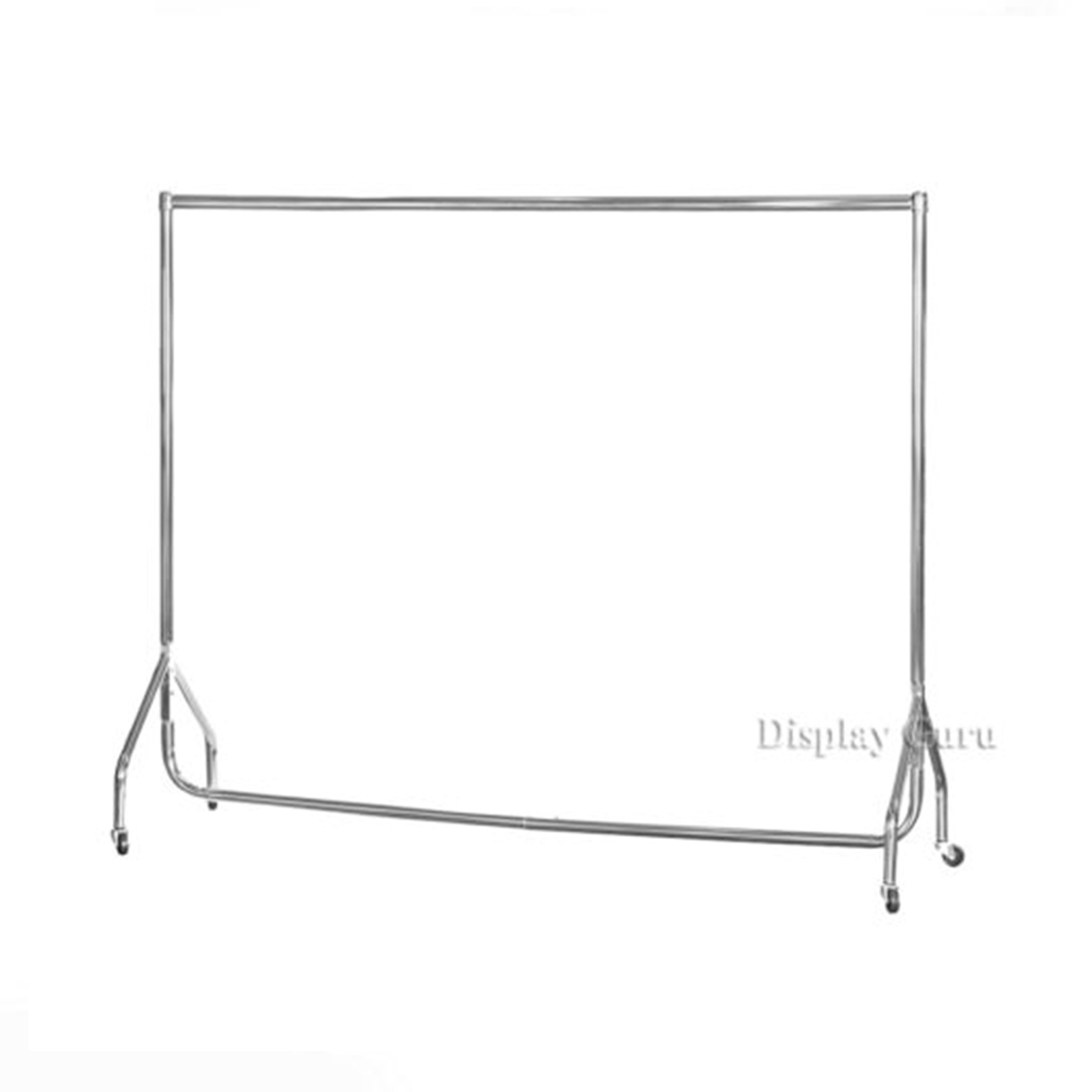 Heavy Duty 6ft Garment Rail Steel Silver Clothes Rail Hanging Carboot ...